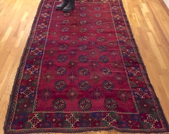 Red persian rug | Etsy