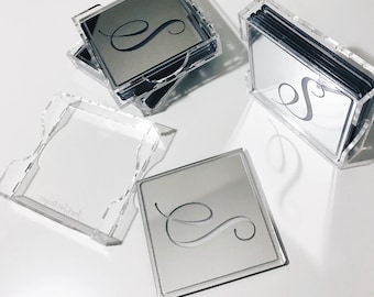 Acrylic coasters | Etsy