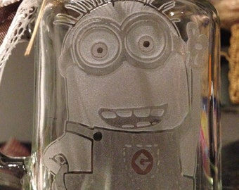 Minion beer glass | Etsy