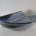HALF PIE PLATE Handmade Stoneware in Blue / by PaschalPottery