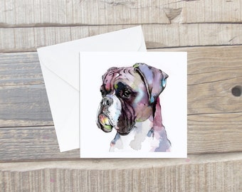 Boxer dog print | Etsy