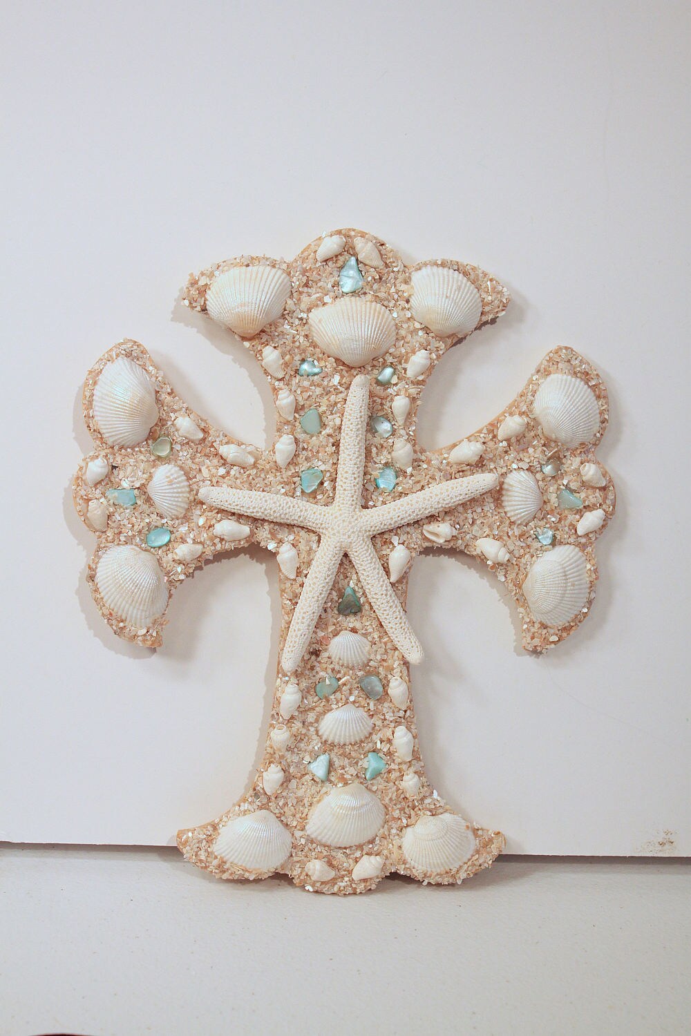 Shell Cross Sea Shell Cross Starfish Cross Beach Cross Mosaic