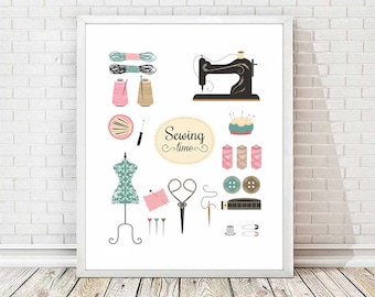 Sewing room wall | Etsy