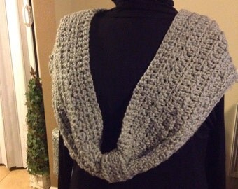 Items similar to Infinity Scarf Hand Knitted Extra Long Cowl on Etsy