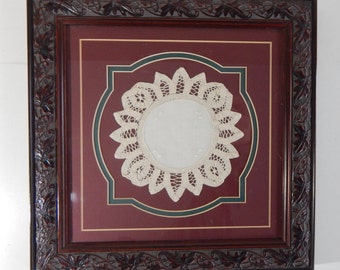 Framed doily | Etsy