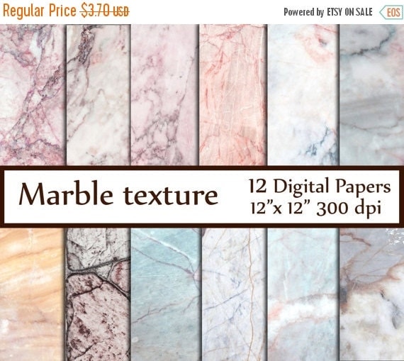 40%OFF Marble Digital Paper: MARBLE TEXTURE Paper by ChiliPapers
