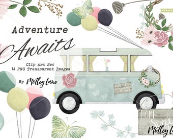 Camper clip art | Etsy