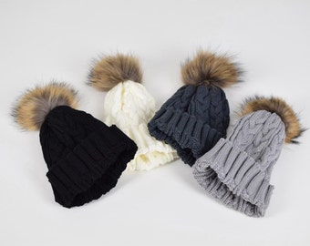 Fur pom pom | Etsy