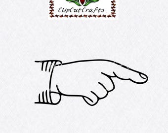 Pointing finger sign | Etsy