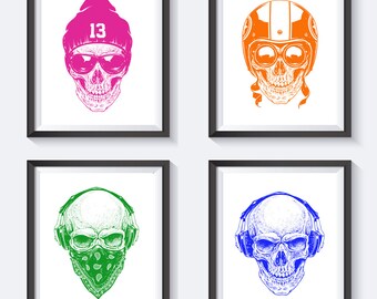 Skull art | Etsy