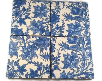 Blue coasters | Etsy