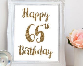 65th birthday banner | Etsy