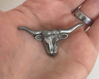 Bull lapel pin | Etsy