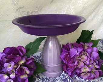 Purple cake stand | Etsy