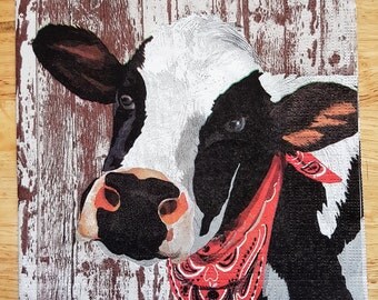 Cow scrapbook | Etsy