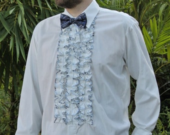 Ruffled tuxedo shirt | Etsy