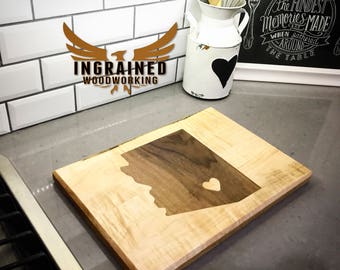 Inlay cutting board | Etsy