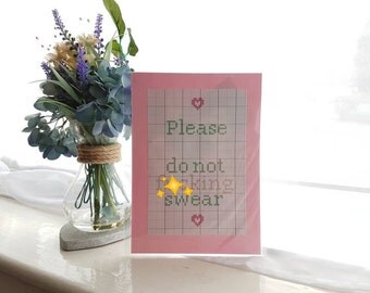 Funny cross stitch | Etsy