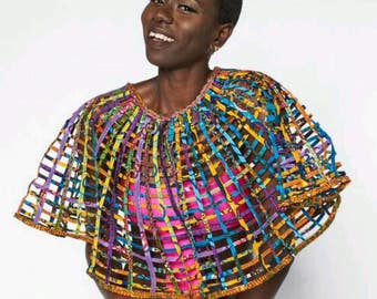 Ankara cape | Etsy