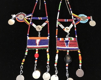 Maasai earrings | Etsy