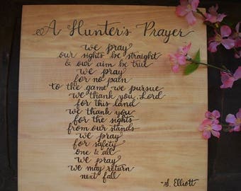 Hunters prayer | Etsy