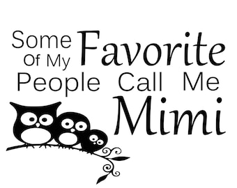 Mimi decal | Etsy