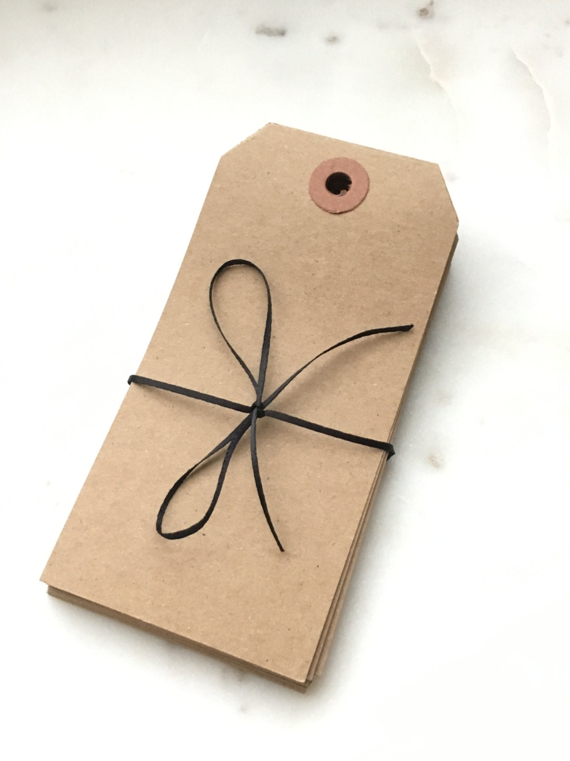 Large Recycled Natural Brown Kraft Shipping Tags With