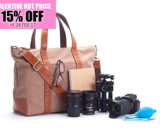 Canvas camera bag | Etsy