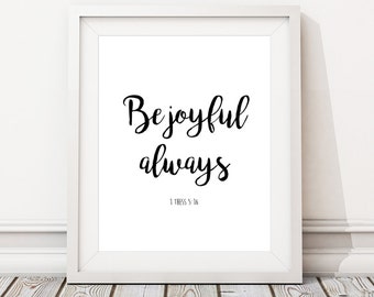 Be joyful always | Etsy