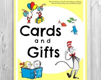 Dr seuss cards | Etsy