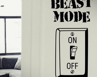 Beast mode decal | Etsy