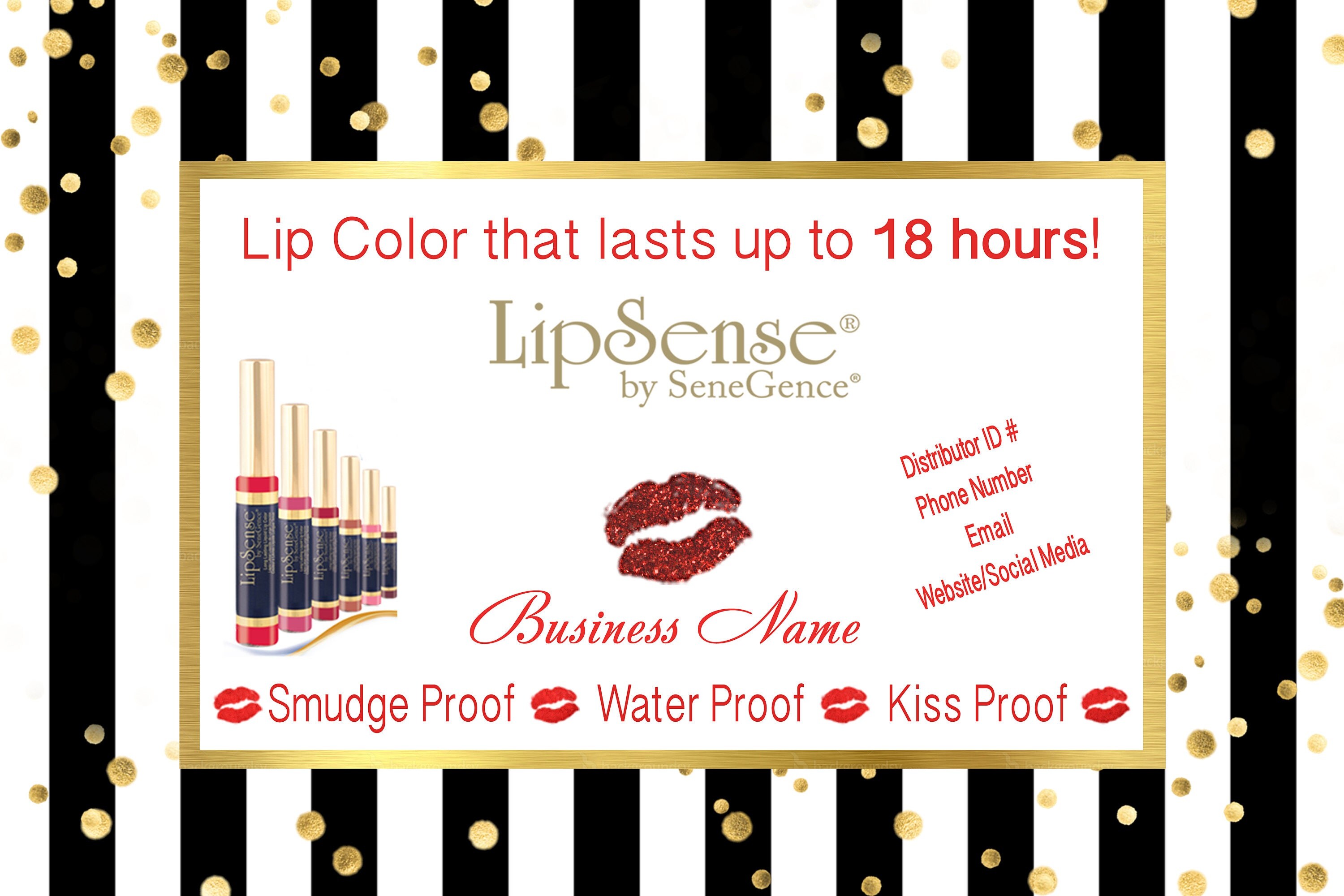 Banner LipSense Banner Senegence Banner 4x6 vinyl banner