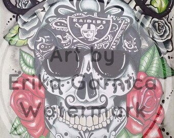 Sugar skull nfl | Etsy