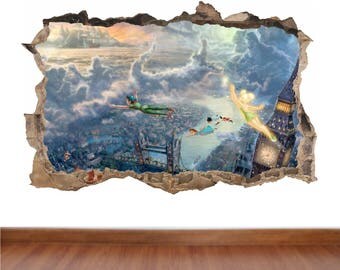 Peter pan wall decal | Etsy