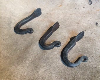 Hand forged hooks | Etsy