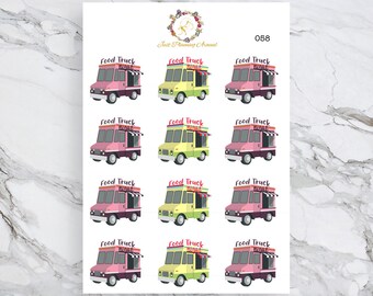 Food truck stickers | Etsy