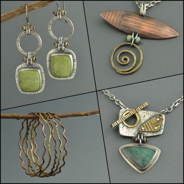Handmade Jewelry with Silver and Mixed Metals by MaggieJJewelry