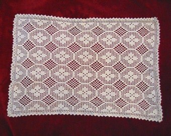 Filet crochet rose | Etsy