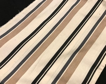 Striped linen fabric | Etsy
