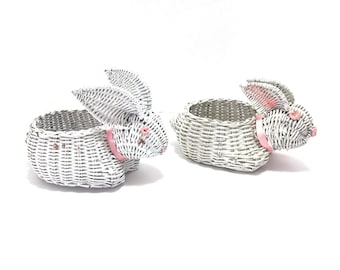 Wicker easter bunny | Etsy