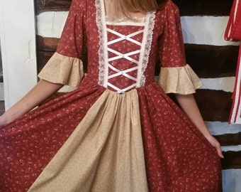 Unique colonial dress related items | Etsy