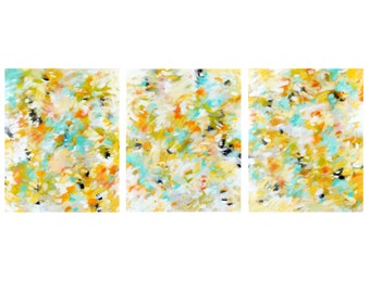 Triptych painting | Etsy