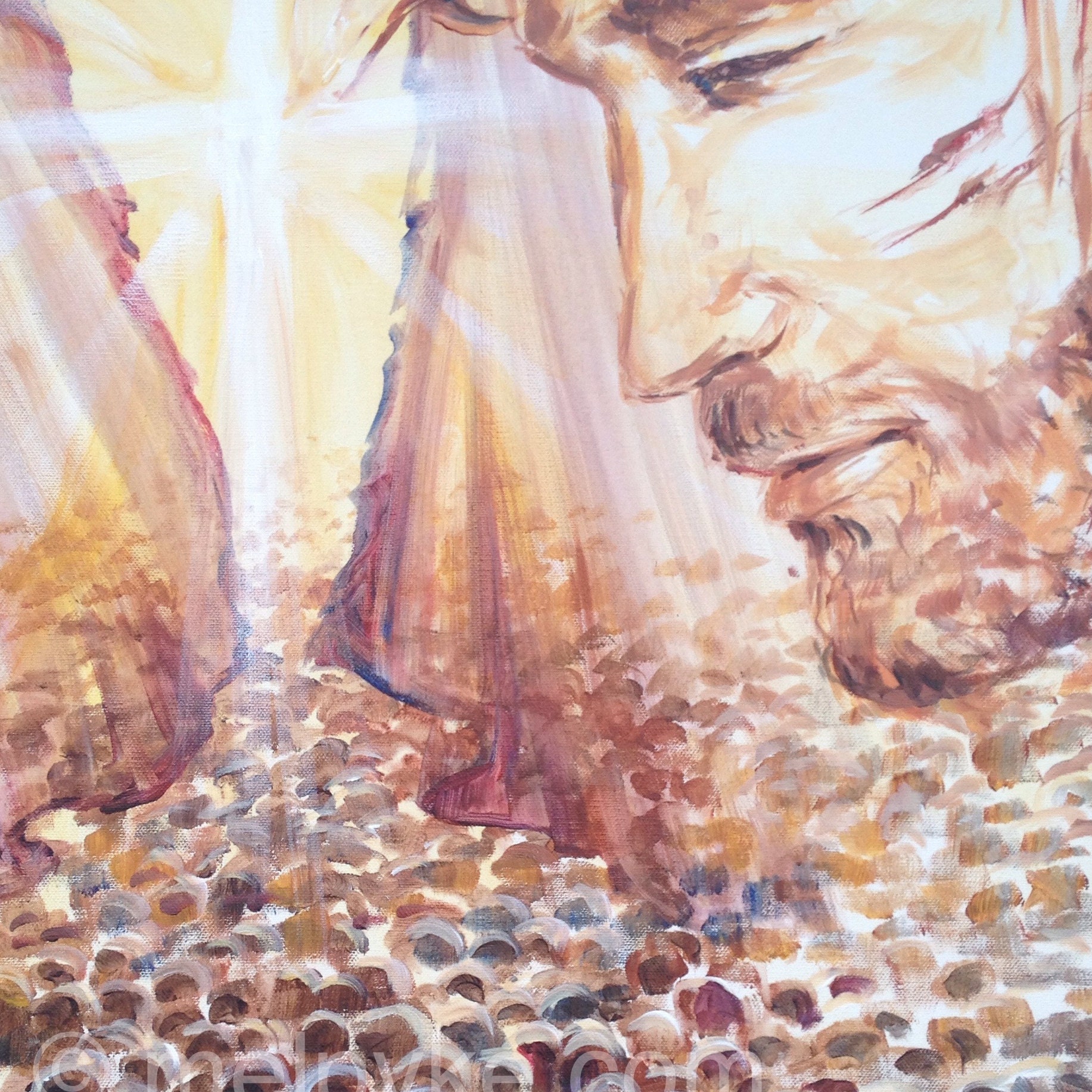 The Transfiguration of Jesus original painting on canvas