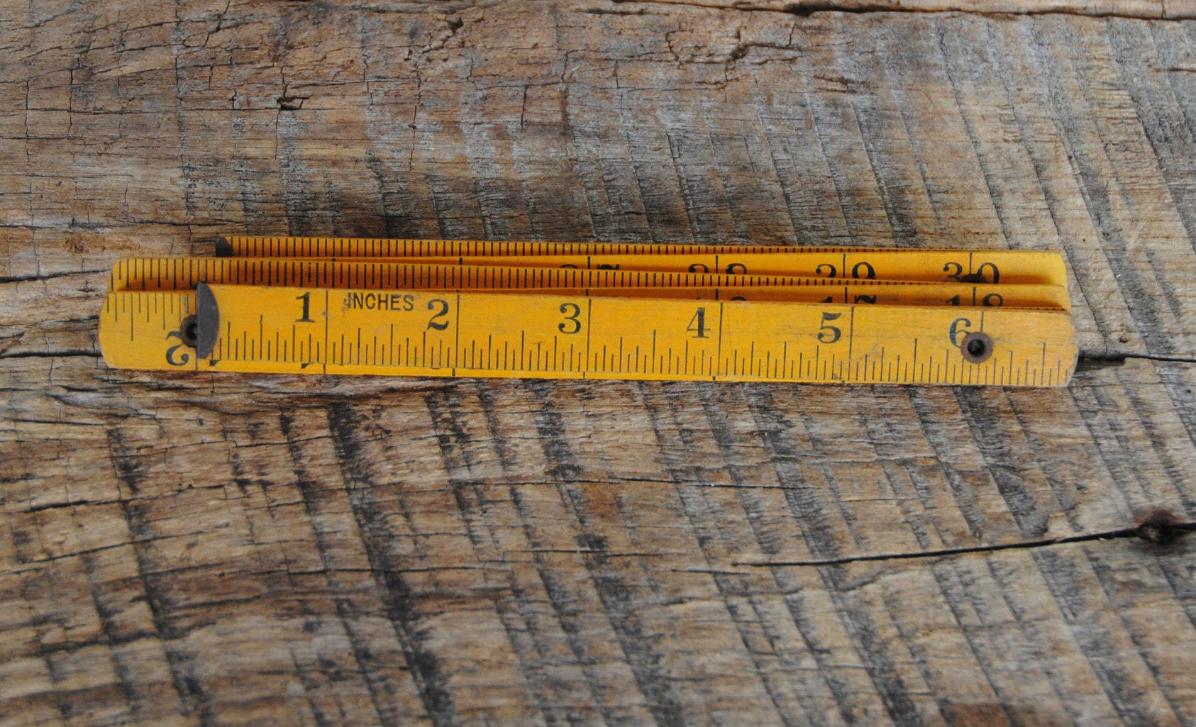 Vintage 3 Foot Fold Out Ruler by Sterling 36 Inches Yellow from ...