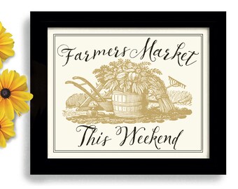 Kitchen Art Print Cooking Art Good Manners Vintage Black and