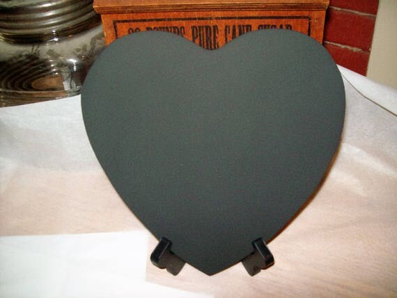Items similar to 1 Large Heart Chalkboard Sign With Stand Easel Wedding ...