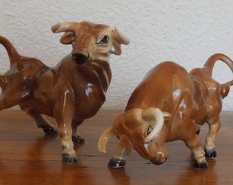 Ceramic bull | Etsy