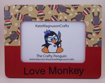 Monkey picture frame | Etsy