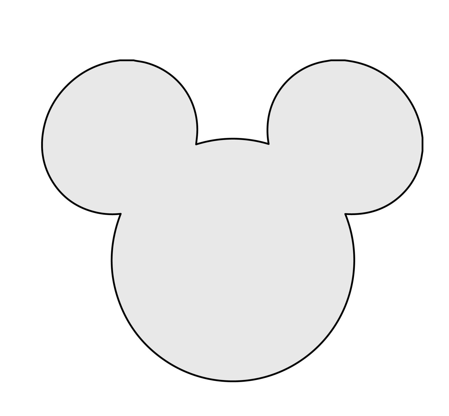 5 H String Art Mickey Mouse Pattern Template
