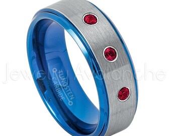 Tungsten ruby ring | Etsy